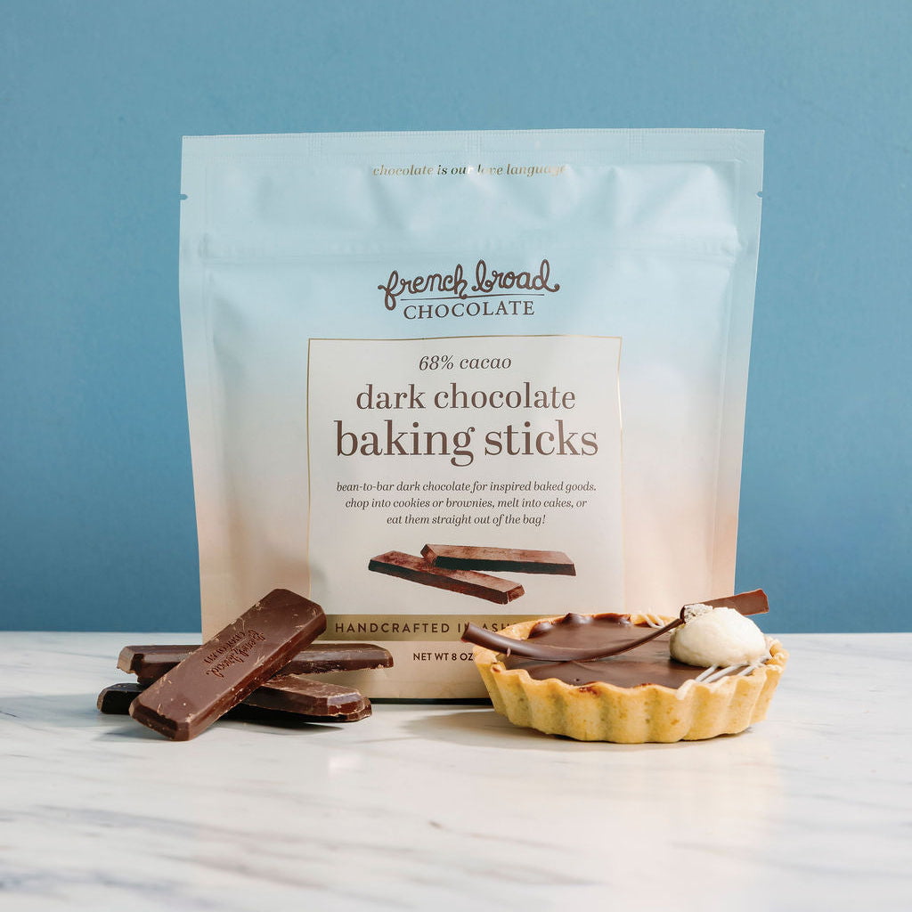 68% Cacao Dark Chocolate Baking Sticks – French Broad Chocolate